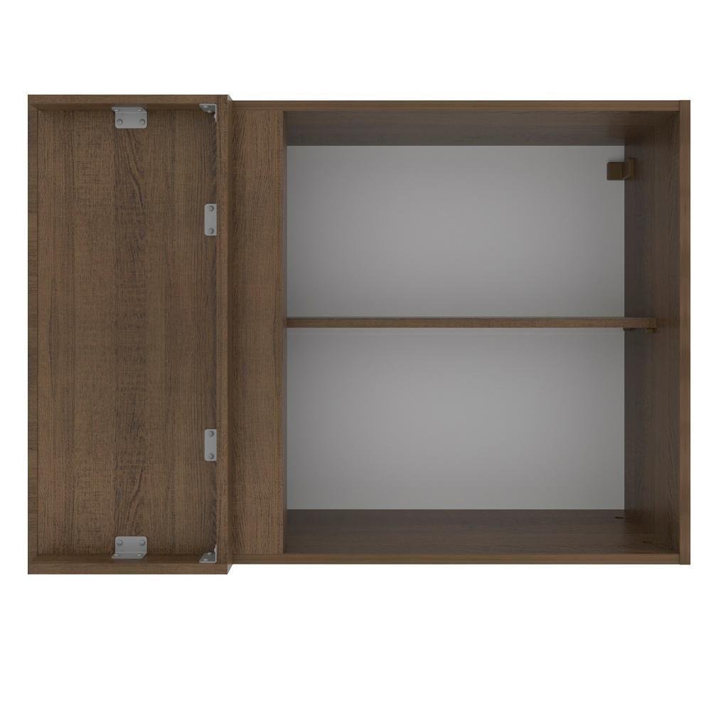 Armário Aéreo de Canto Stella 1 Porta Branco Madesa | MadeiraMadeira