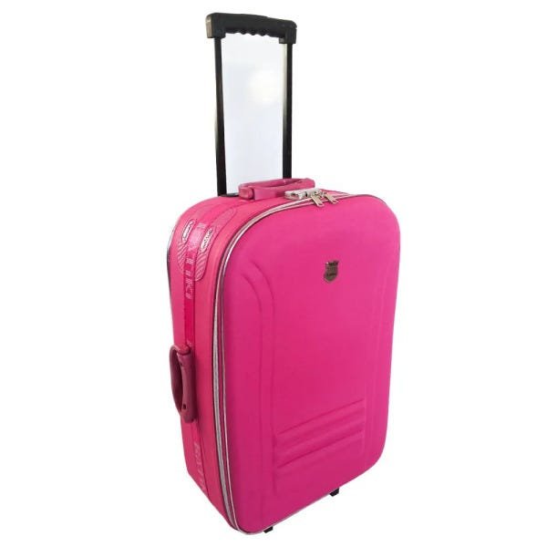 Mala de Viagem Rodinhas Média Batiki Rosa BTK65-1 - Fúcsia | MadeiraMadeira