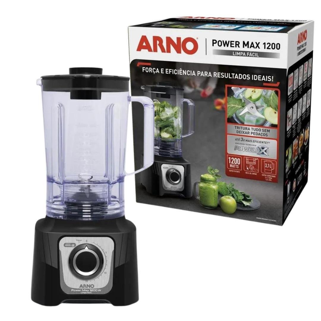 Liquidificador Power Max 3,1l Limpa Fácil 1200w Arno | MadeiraMadeira