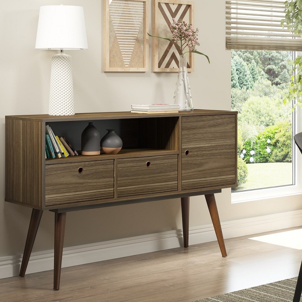 Aparador Buffet Retrô 3 Portas Zara Pleno Móveis - Affara | MadeiraMadeira