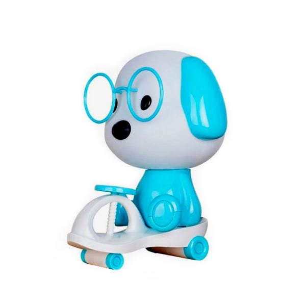 Abajur Infantil de Mesa Cachorro Azul | MadeiraMadeira