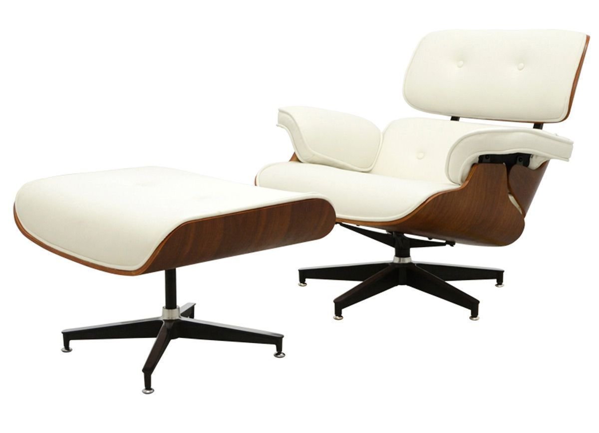 Poltrona Charles Eames Classic com Puff | MadeiraMadeira