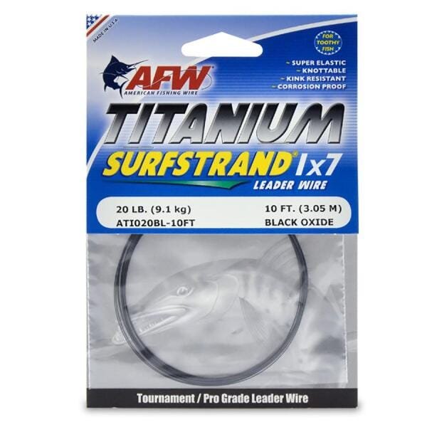 Leader AFW Titanium Surfstrand 1X7 10 ft - 20 libras | MadeiraMadeira