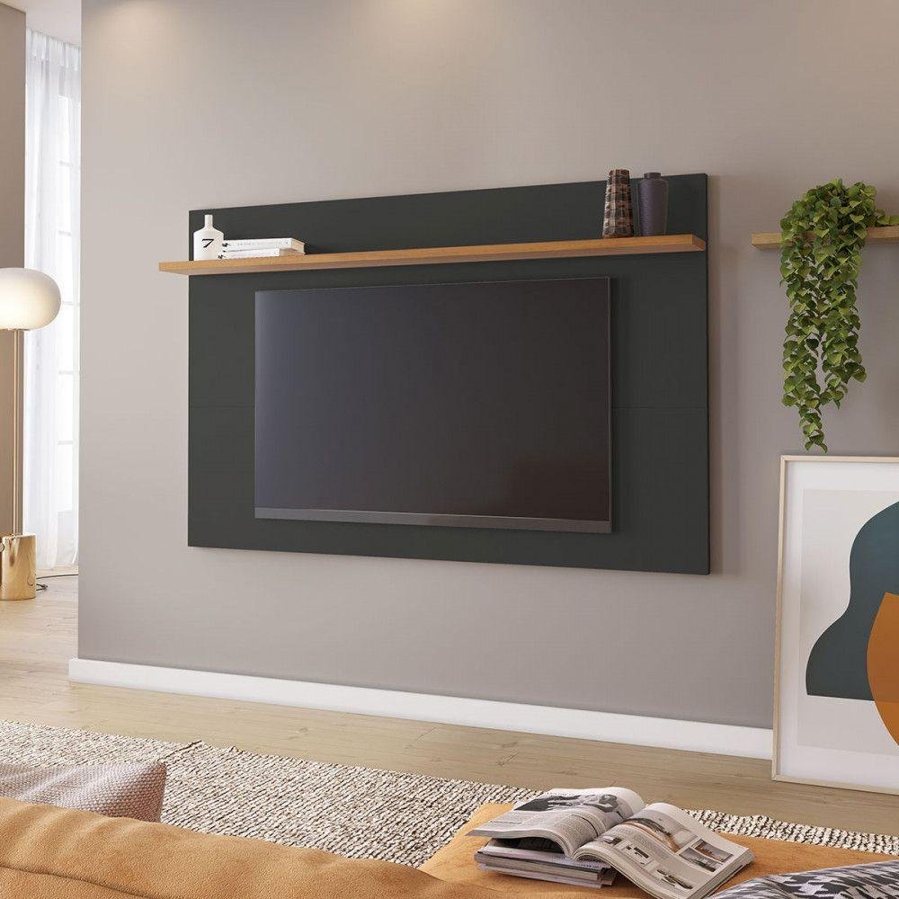 Painel Suspenso Para Tv De 60 Polegadas Movvida Preto/Freijó ...