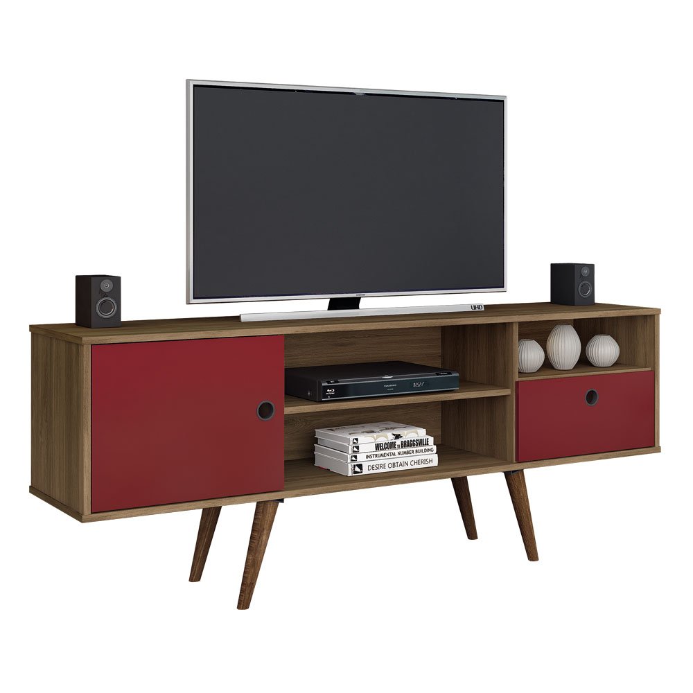 Rack Bancada para TVs Até 55 Polegadas Germai Kairo | MadeiraMadeira