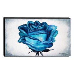 Quadro de Pintura Rosa Azul 70x120cm-1574 | MadeiraMadeira