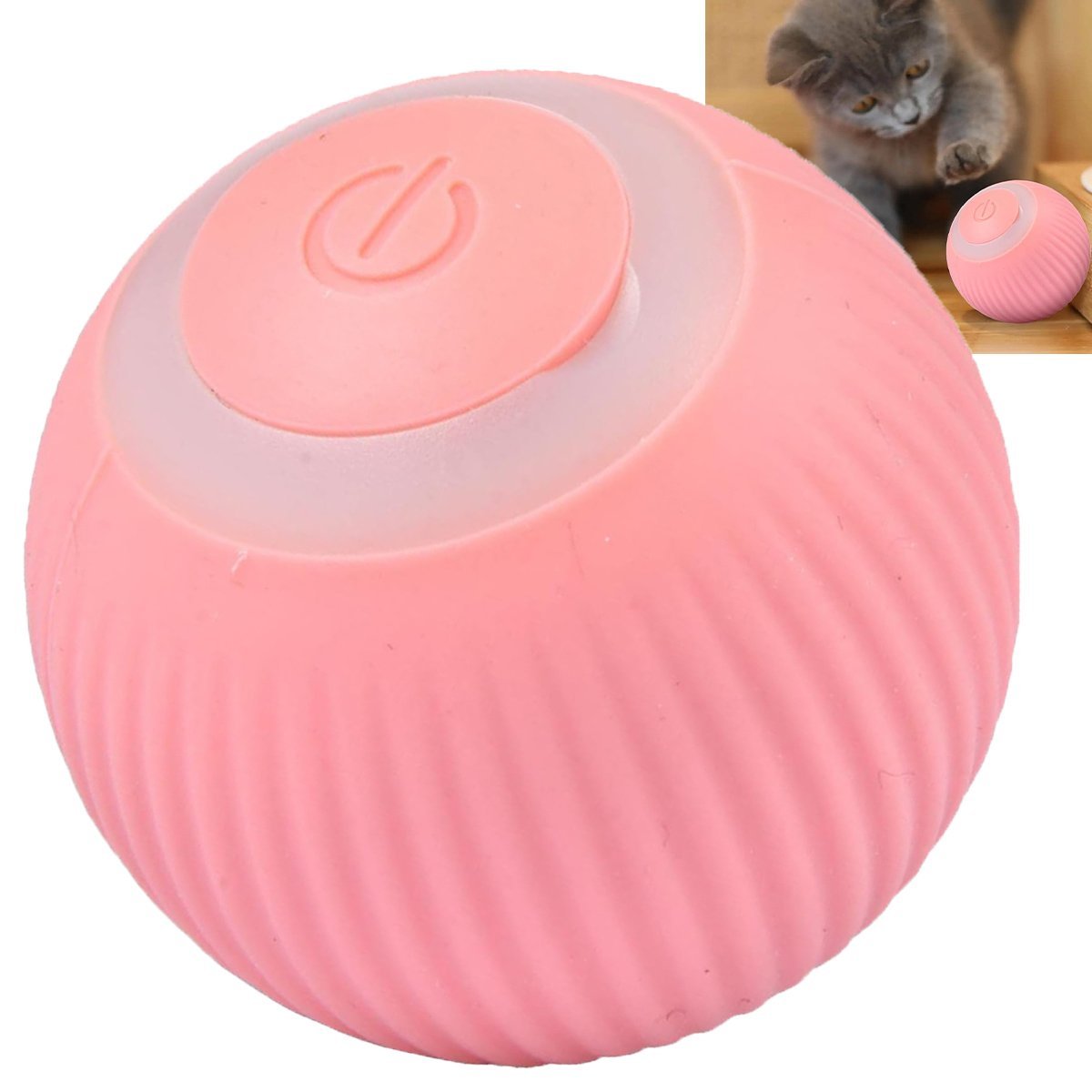 Bola Inteligente Giratoria Gato Felino Pet Usb Bateria Recarregavel ...