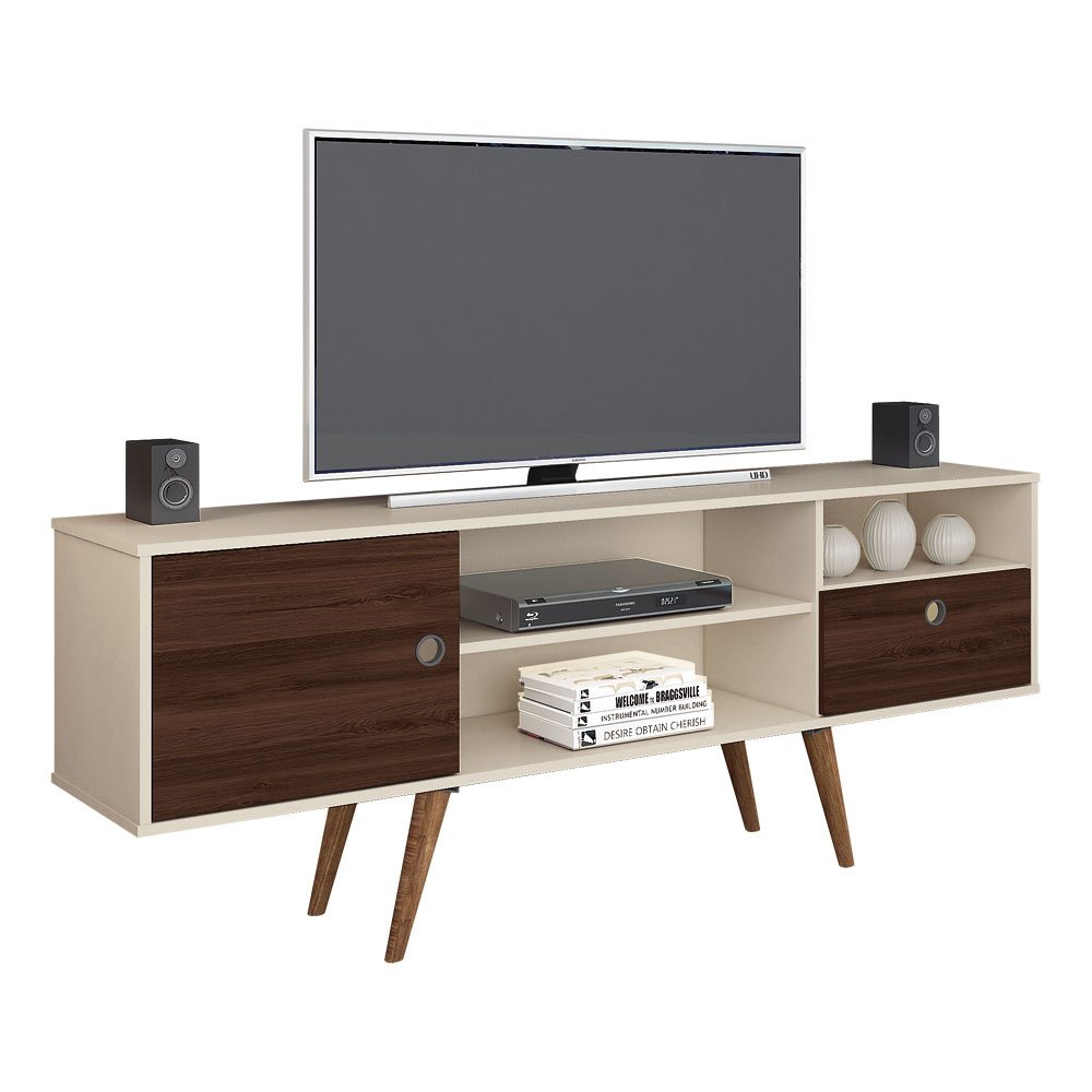 Rack Bancada para TVs Até 55 Polegadas Germai Kairo | MadeiraMadeira