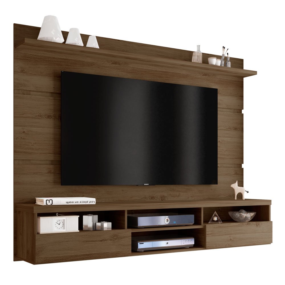 Painel para TV até 72 Polegadas Antares Carvalho | MadeiraMadeira