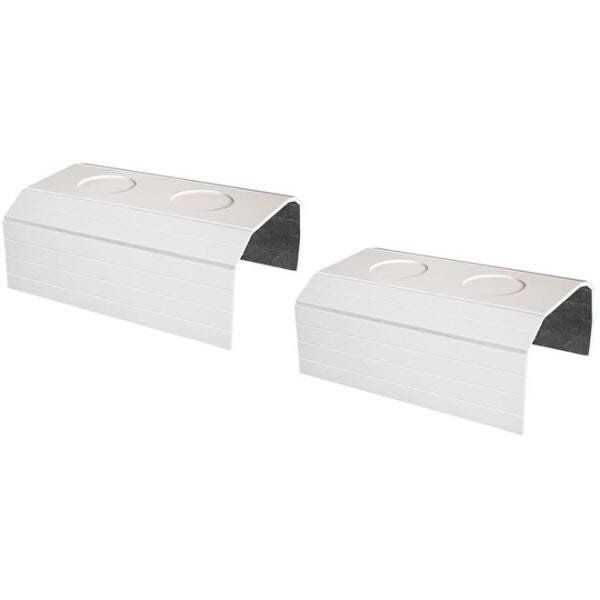 Kit 2 Bandejas Laqueada Porta Copos Para Braço de Sofá Branco ...