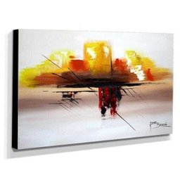 Quadro de Pintura Abstrato 60x105cm-1625 | MadeiraMadeira