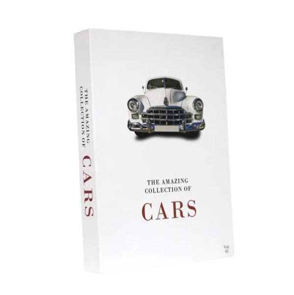 Livro Caixa Decorativo Book Box The Collection Of Cars | MadeiraMadeira