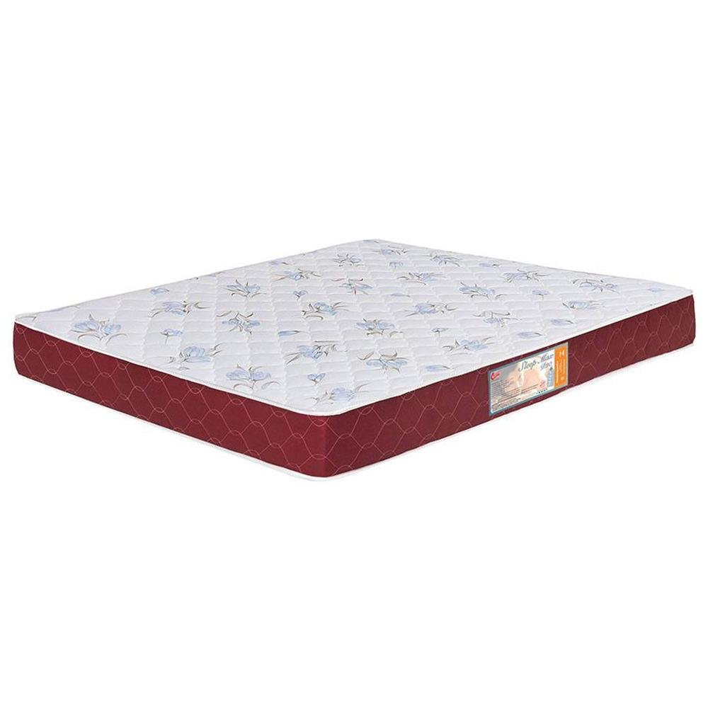 Colchão Casal CASTOR Box Espuma D20 Sleep Max 138x188x18 Vinho ...