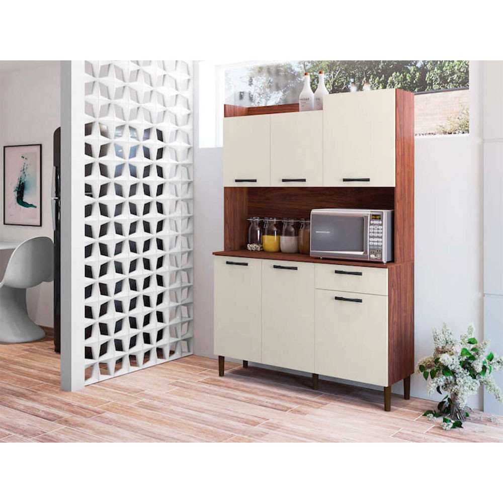 Kit Genova 2479 6 Portas 1 Gaveta Kits Paraná | MadeiraMadeira