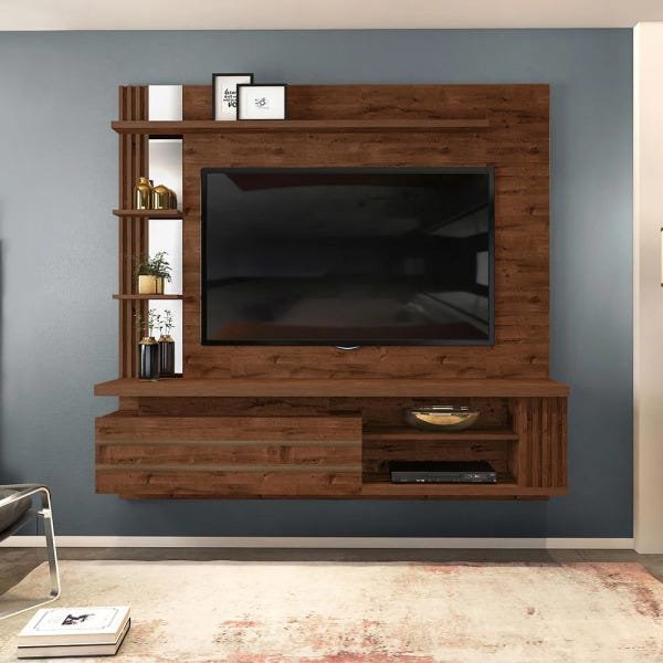 Painel Home Suspenso para TVs até 55 Polegadas 3 Portas Remo | DJ ...