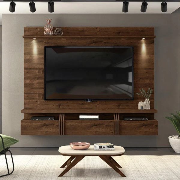 Painel Home Suspenso para TV até 70 Polegadas 3 Portas Loren - DJ ...