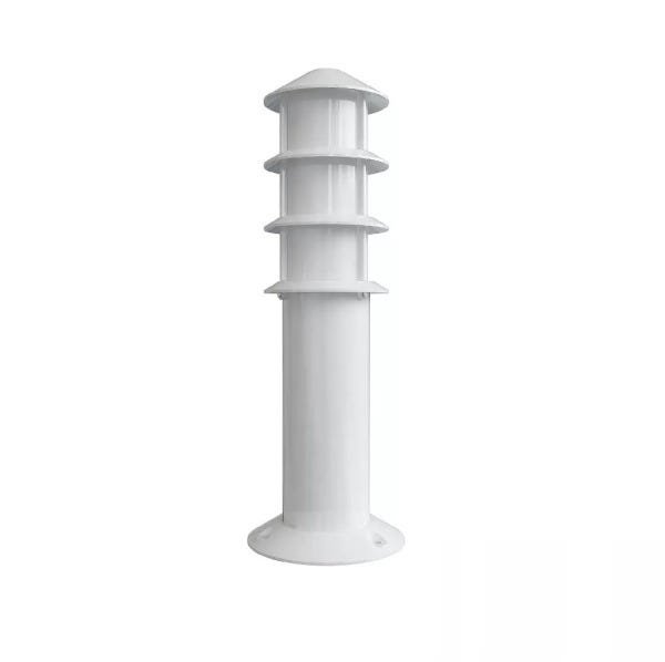 2 Un. Poste Balizador Jardim 3 Aletas 35cm 8335 Branco | MadeiraMadeira