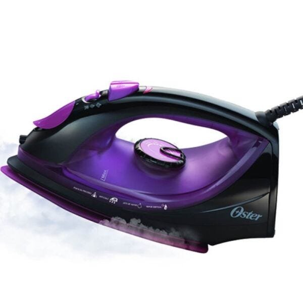 Ferro a Vapor Oster 5956 com Antiaderente de Cerâmica - Preto e Roxo ...