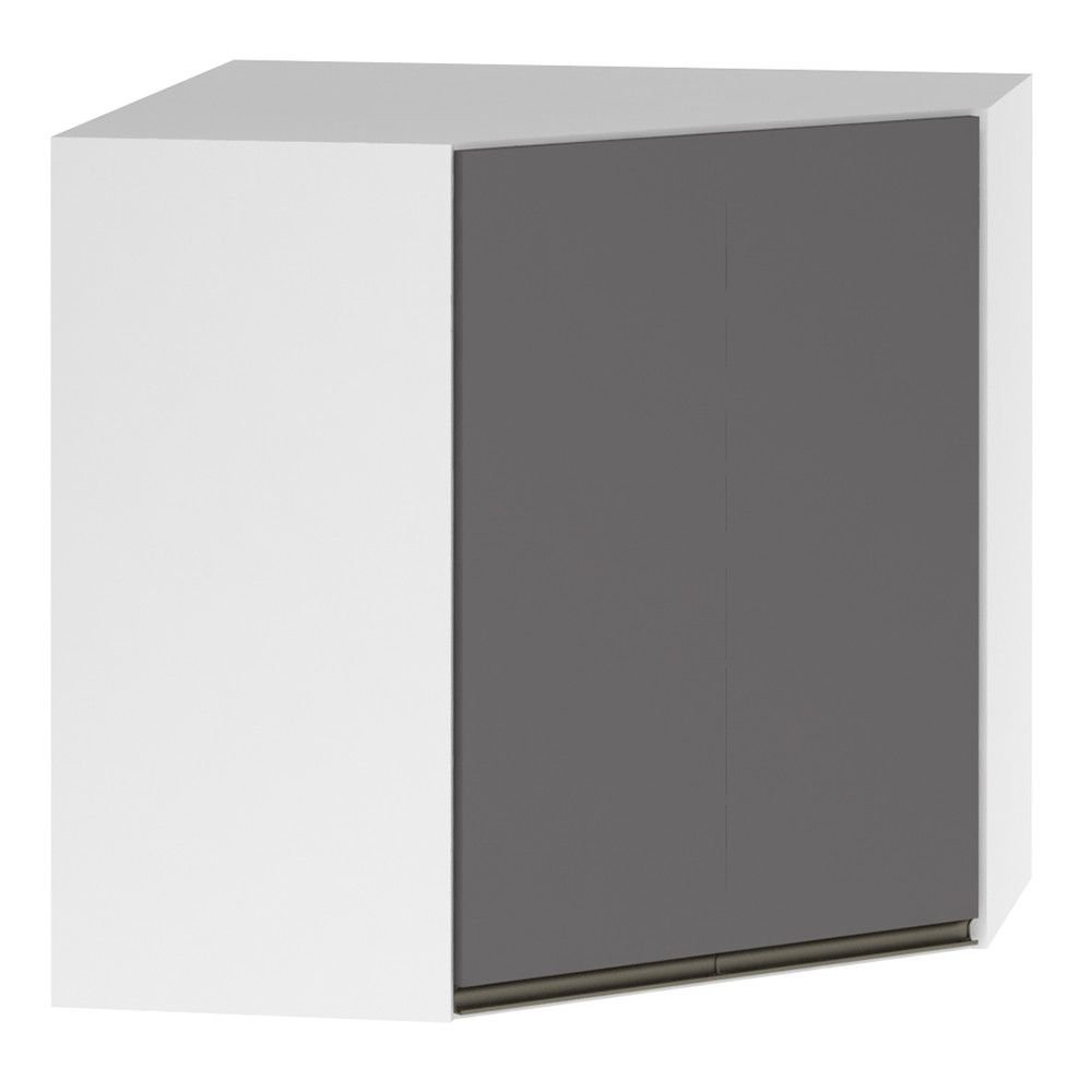 Armário Perola Canto Diagonal 2 Portas Luciane | MadeiraMadeira