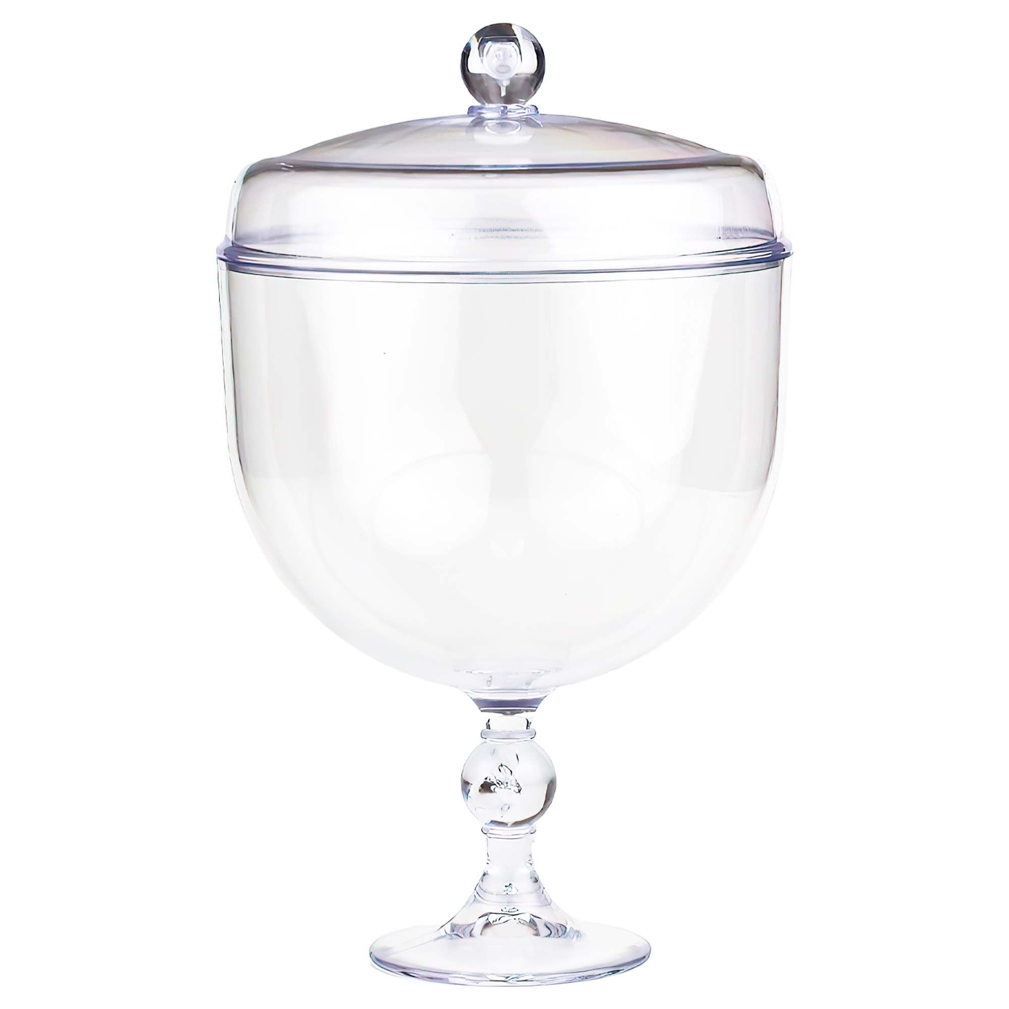 Taça Americana Cristal 1250ml com Tampa - Blue Star | MadeiraMadeira