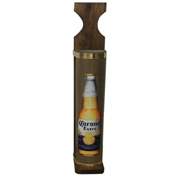 Porta Espetos de Churrasco Rústico – Cerveja Corona Extra | MadeiraMadeira