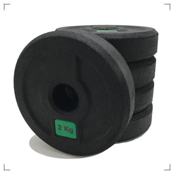 Mini Anilhas Bumper 2Kg (Lpo) | MadeiraMadeira