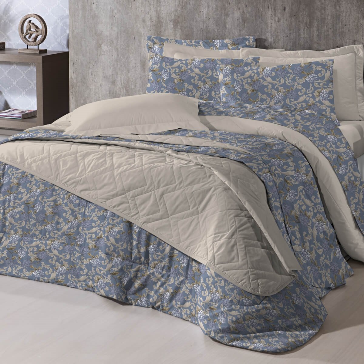 Jogo de Cama King 4 Peças Primore 150 Fios Aline | MadeiraMadeira