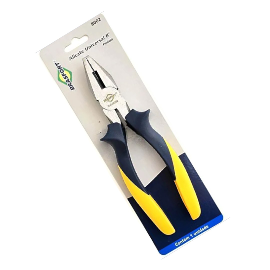 Alicate Universal 8" Polido Brasfort 8002 | MadeiraMadeira