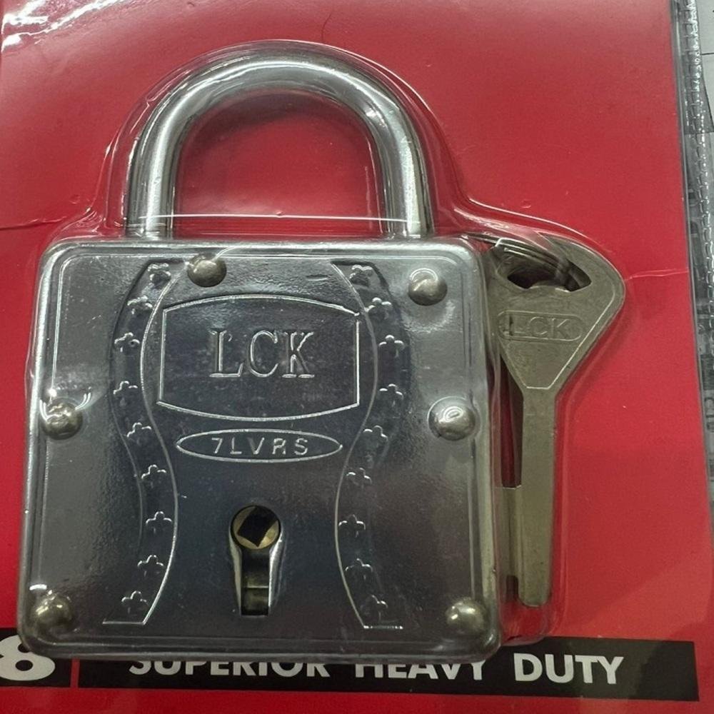 Cadeado Inviolavel 70mm Grande Profissional Chave Frontal Anti Quebra ...