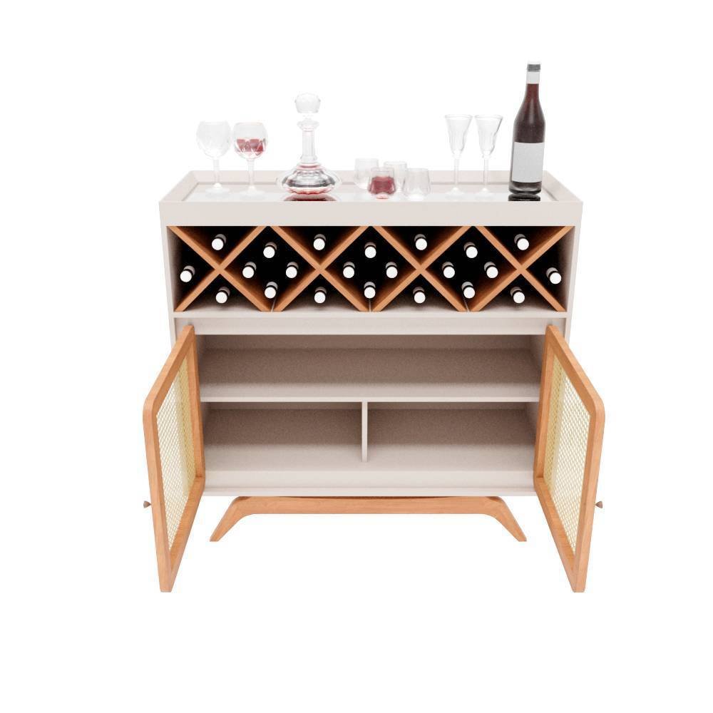 Bar Adega Suíça Laca com Portas em Palhinha | MadeiraMadeira