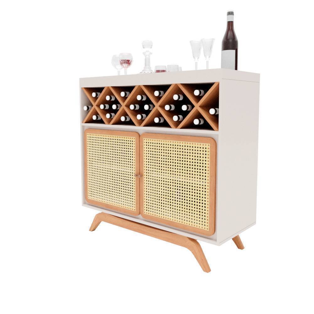 Bar Adega Suíça Laca com Portas em Palhinha | MadeiraMadeira