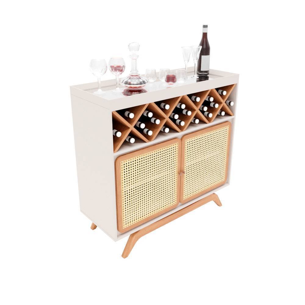 Bar Adega Suíça Laca com Portas em Palhinha | MadeiraMadeira