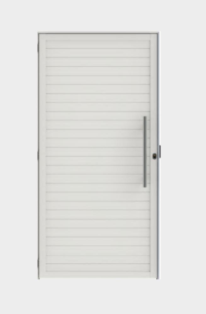 Porta de Alumínio Lambri Liso Lucca Branco Maxx e - 210x100 ...