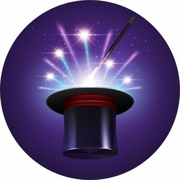 Painel De Tecido Sublimado Redondo Cartola Mágica C/Elástico ...