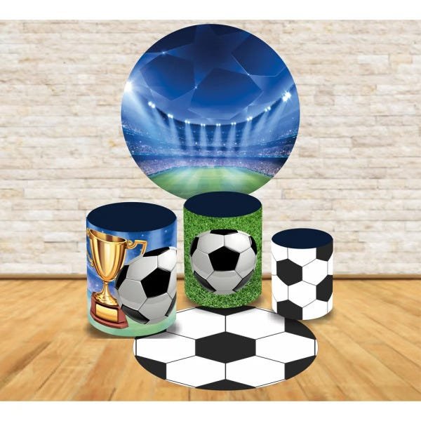 Kit Decoração Mini Table Estadio Champions Iluminado | MadeiraMadeira