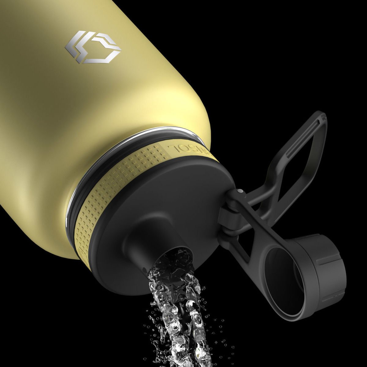 HYDROTANK GARRAFA SQUEEZE TERMICA EM ACO INOX ECOS 1180 ML - HONEYCOMB ...