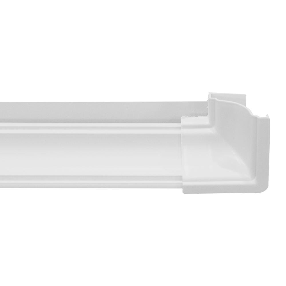 Canto Interno Moldura em PVC 100 UN Zapinplast - Branco Gelo ...