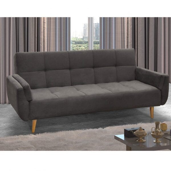 Sofá Cama 3 Lugares Bella Matrix | MadeiraMadeira