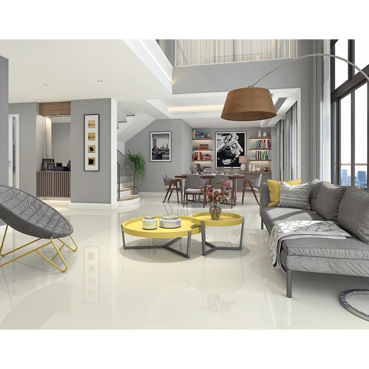 Piso Cerâmico Interno Retificado Polido Pico Ppi70060r 73x73cm Cx 2 ...