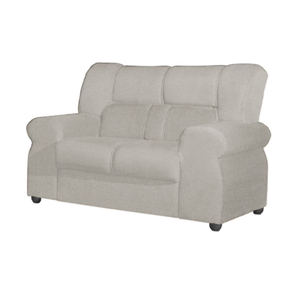 Conjunto Estofado Ambar 2 e 3 Lugares Linho Cinza Espuma D26 e ...