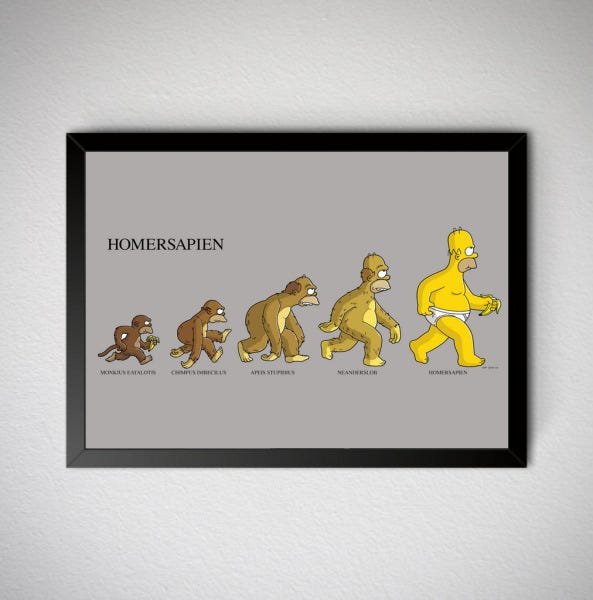 Quadro Simpsons - Homersapien | MadeiraMadeira