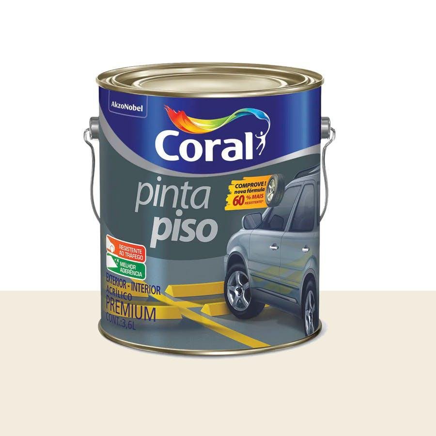 Tinta Pinta Piso Fosco Branco Fosco 3,6 Litros Coral | MadeiraMadeira