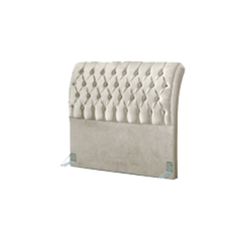 Cabeceira Box Casal Athenas em Suede Amassado Choco Bonan | MadeiraMadeira