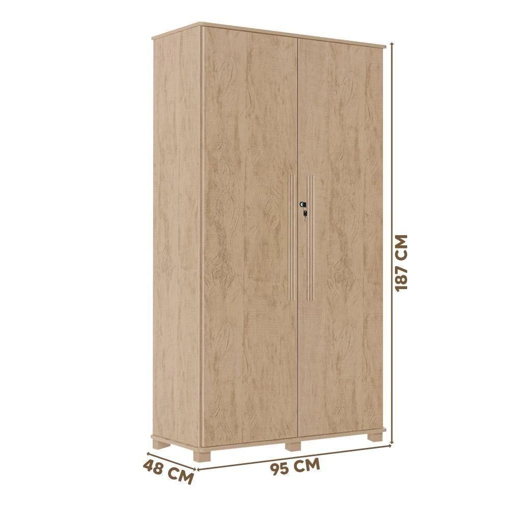 Armário Multiuso 2 Portas Mdf Com Chave Texas | MadeiraMadeira