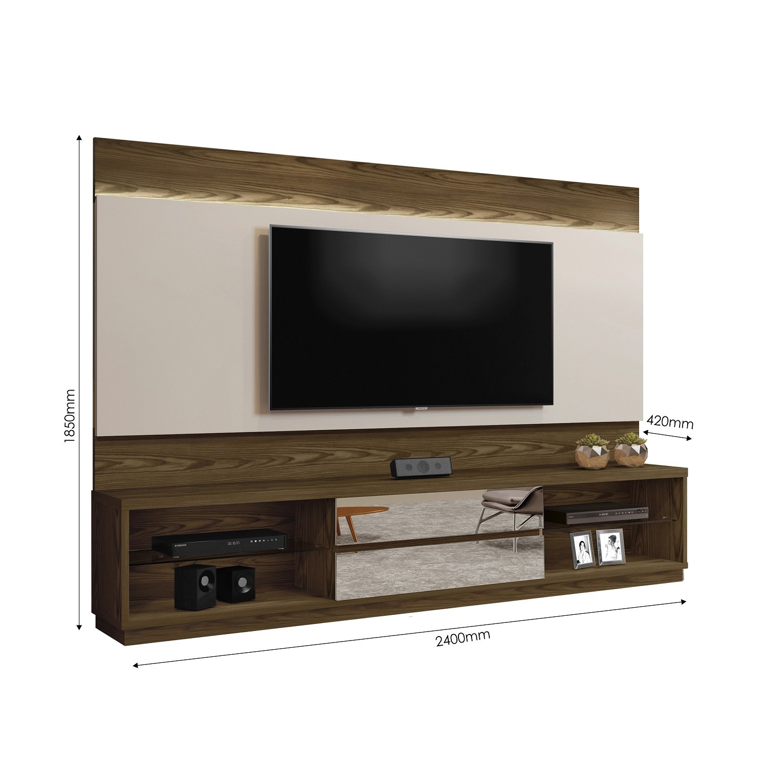 Estante com Painel Home Pleno para Tv Até 65 Polegadas - Canion Soft ...