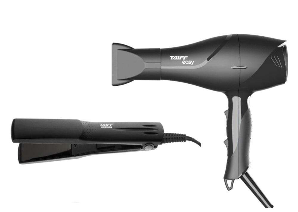 Kit Taiff Secador Easy Preto 127v Chapa Biv | MadeiraMadeira