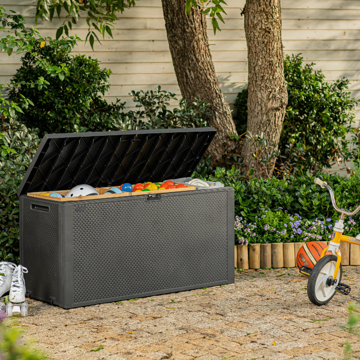 Baú de armazenagem multiuso emily 277 litros Keter | MadeiraMadeira