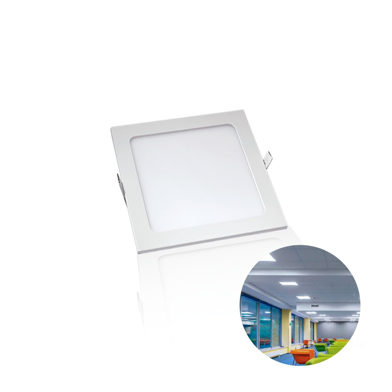 Luminária De Led Embutir 18w Branco | MadeiraMadeira