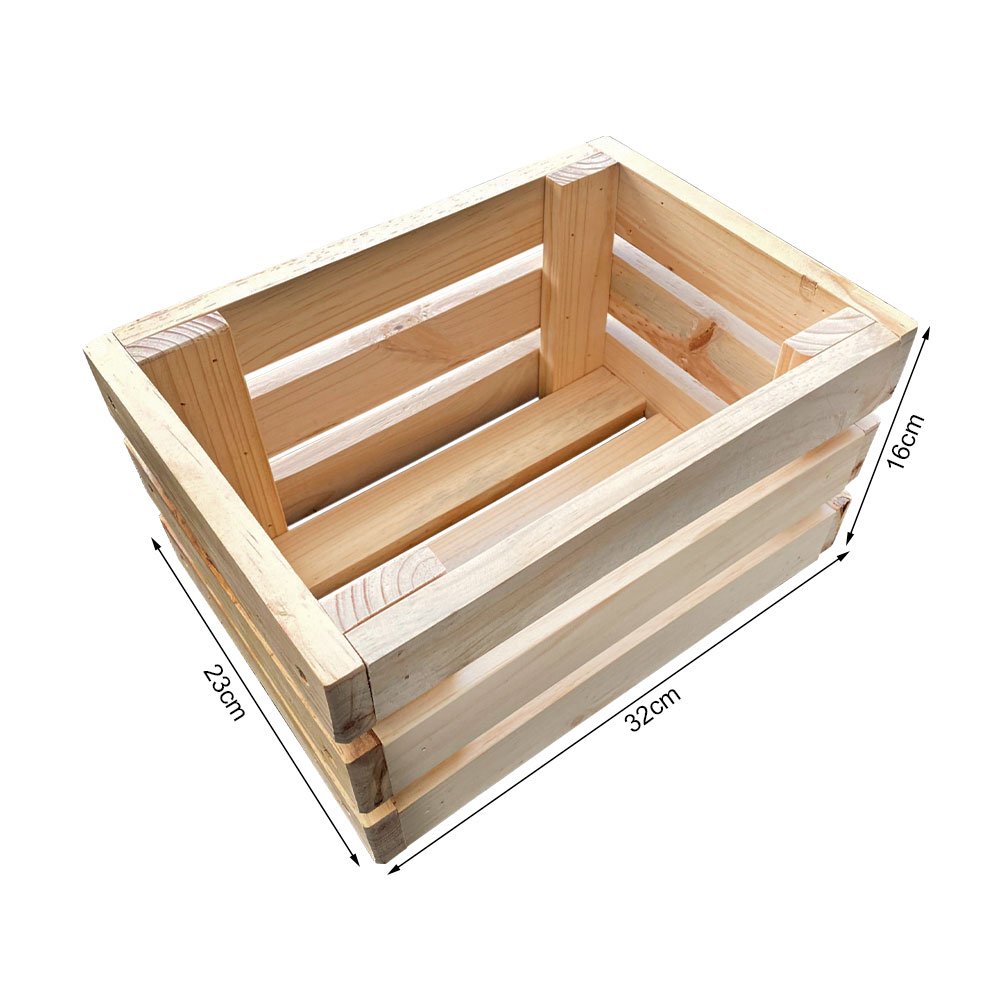 Caixote de Fruta Multiuso Organizadora Madeira Pinus 32x23 | MadeiraMadeira