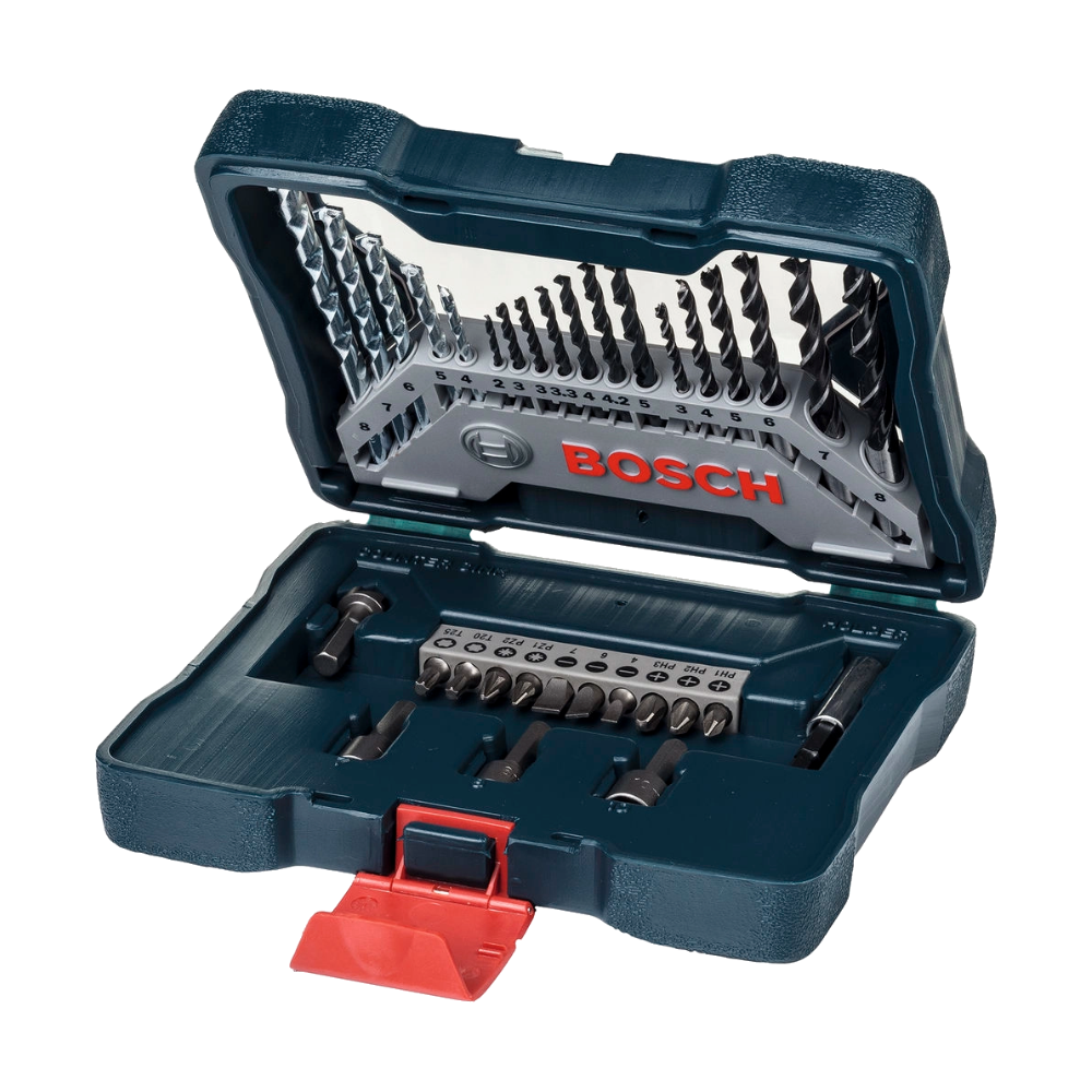 Kit Jogo De Brocas Bits Parafusadeira Bosch Maleta 33 Peças ...